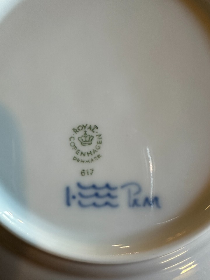 Royal Copenhagen Fluted blue Denmark Dessert/Pie Plate #617 | eBay