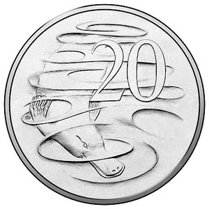 2017 Australia, Choice 20c TWENTY CENT COIN from Royal Australian Mint ...