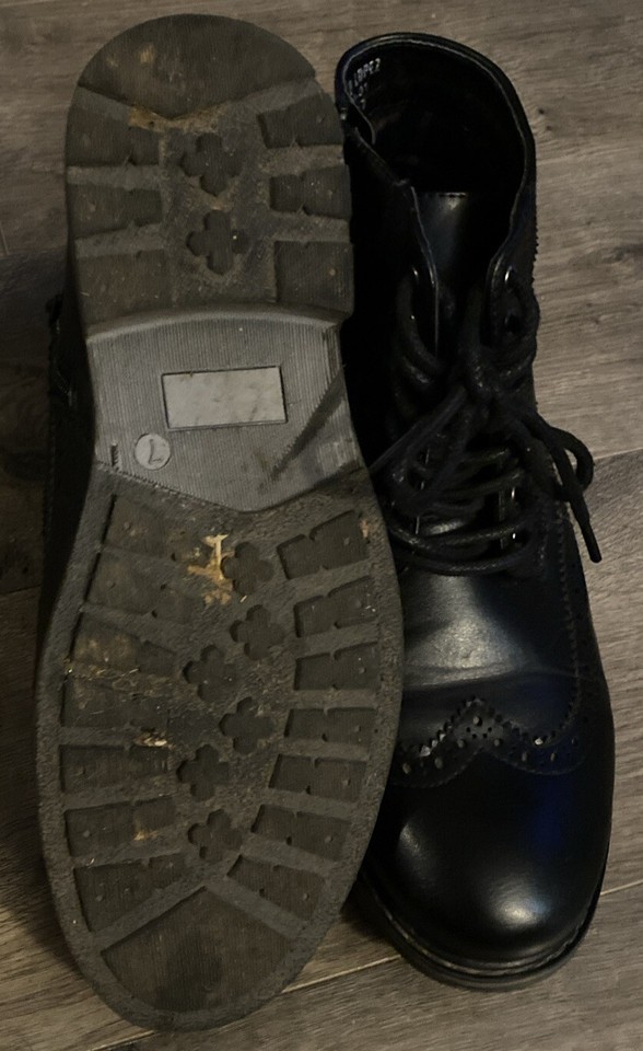 Mario Lopez Men’s Black Boots Wingtip Size 7 Great Shape | eBay