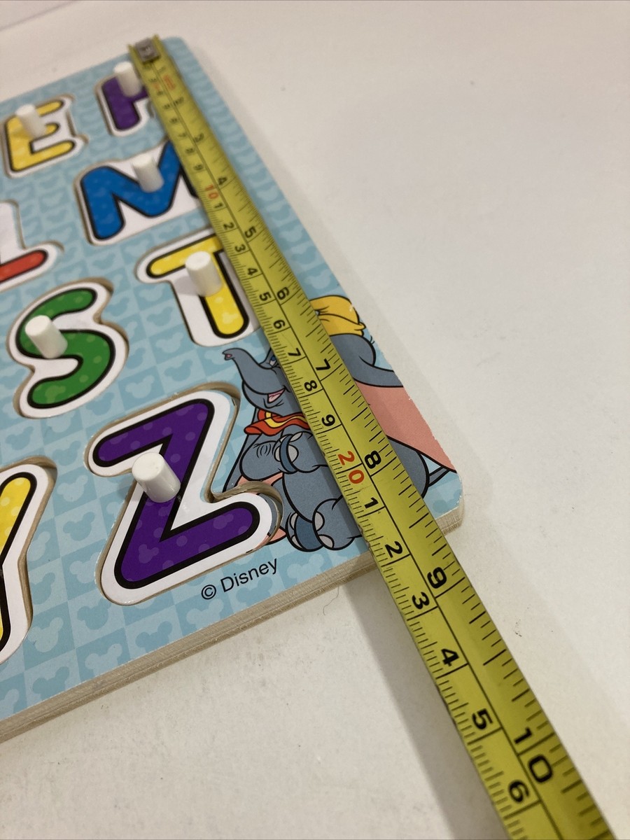 Disney Alphabet Numbers Shapes Colors Peg Puzzle Disney Classics