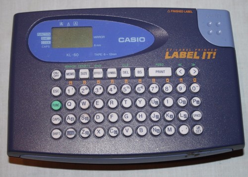 Casio EZ-Label Printer Label It! KL-60 Label Compact | eBay