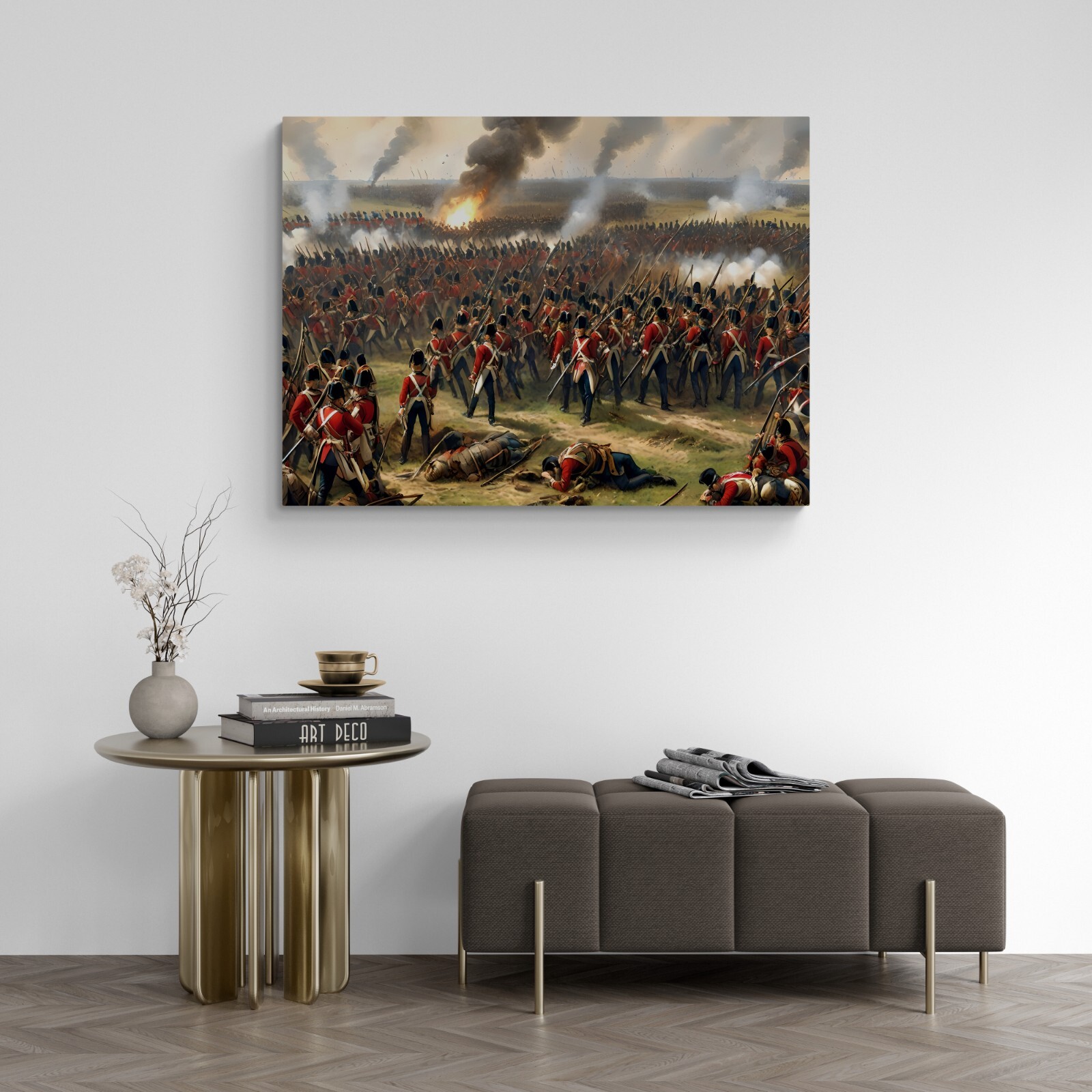 BATTLE OF WATERLOO CANVAS PICTURE PRINT WALL ART | eBay UK