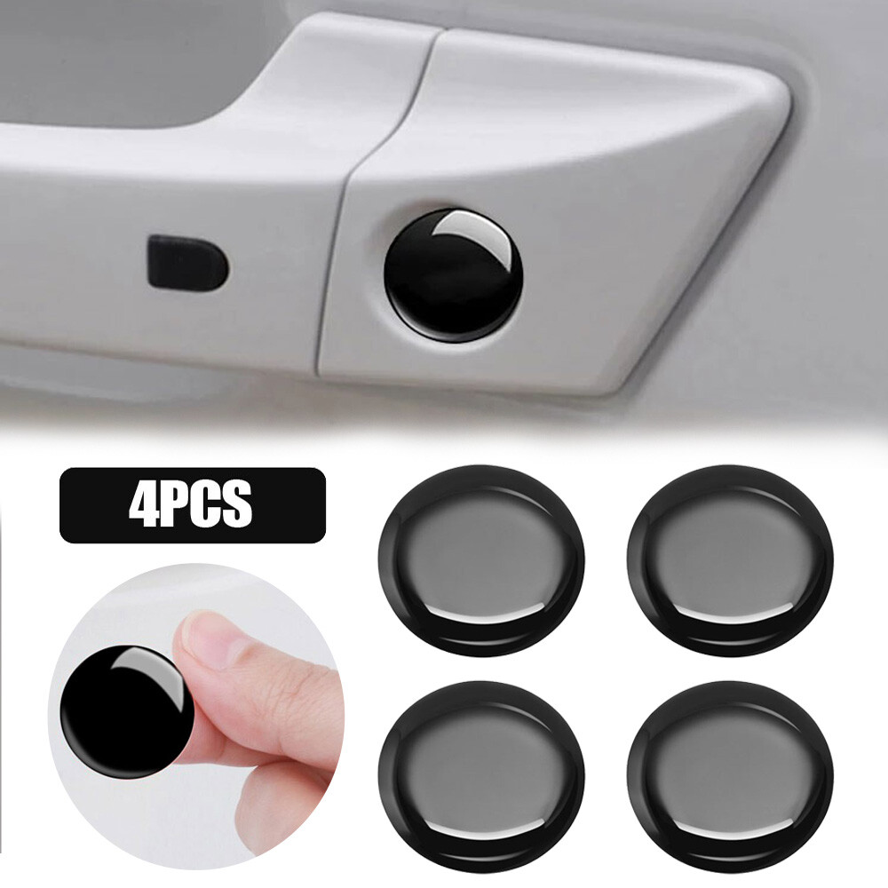 4Pcs 20mm Car Door Lock Keyhole Protector Sticker Trims Universal ...