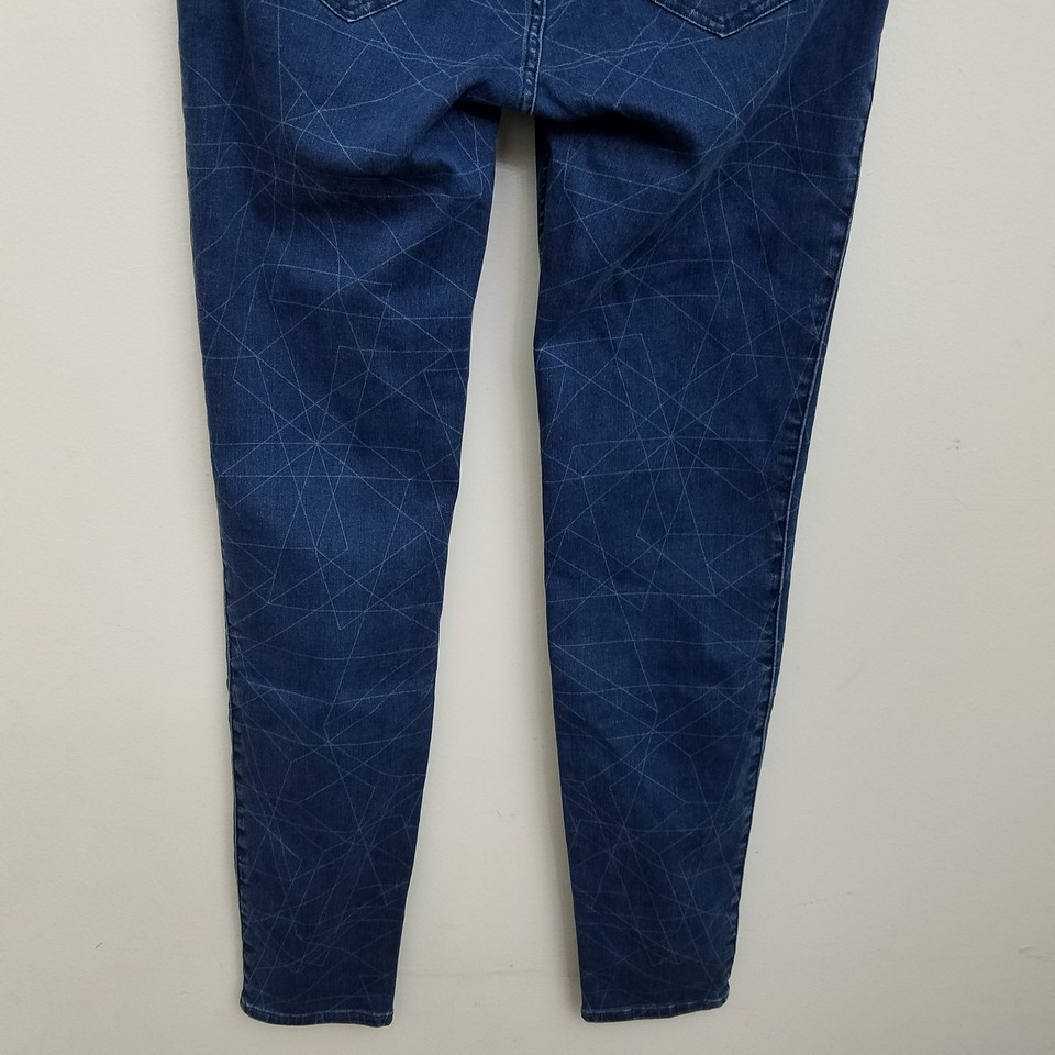 Lee Body Optix Jeans Womens 24 Dark Wash Geometric Stretch Skinny ...