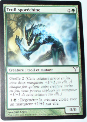 Troll sporéchine / Sporeback Troll FRENCH Light Play Dissension magic ...