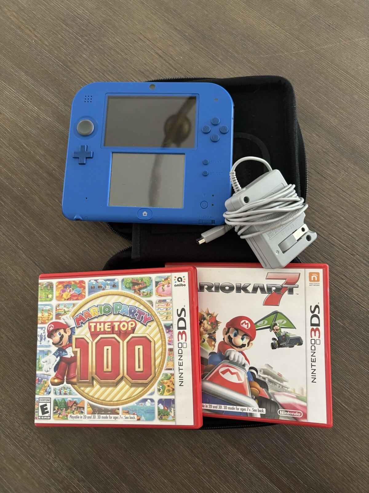 Nintendo 2DS Blue With Case & Games | eBay