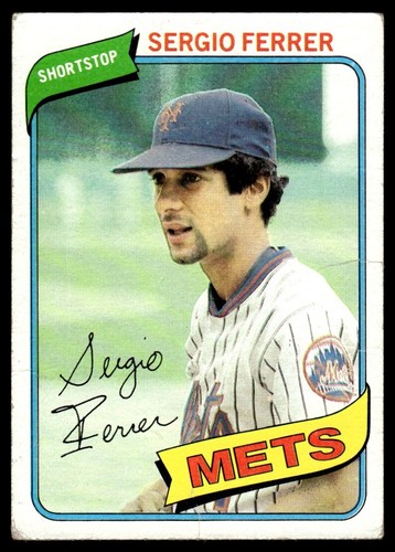 1980 Topps #619 Sergio Ferrer - New York Mets | eBay