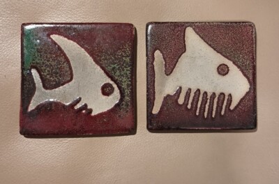 WHITEHEAD STREET POTTERY KEY WEST FISH TILES | eBay