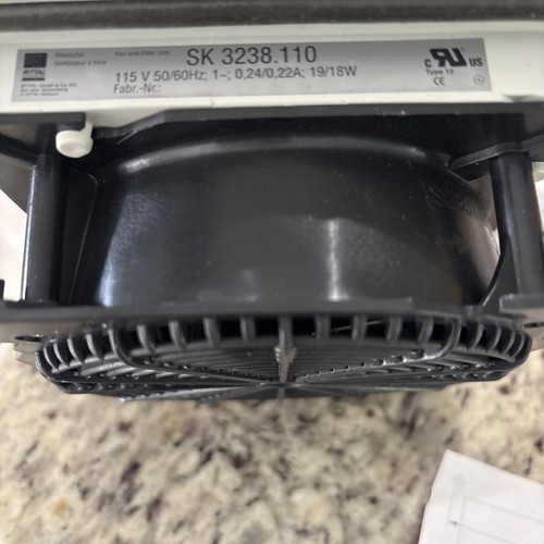 Rittal SK 3238.110 115V 1~ 50/60Hz 19/18W TopTherm Filterlüfter -unused ...