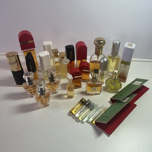 Lot of 21 MICRO Mini Travel Sample Bottles VTG Pretty Perfume ...