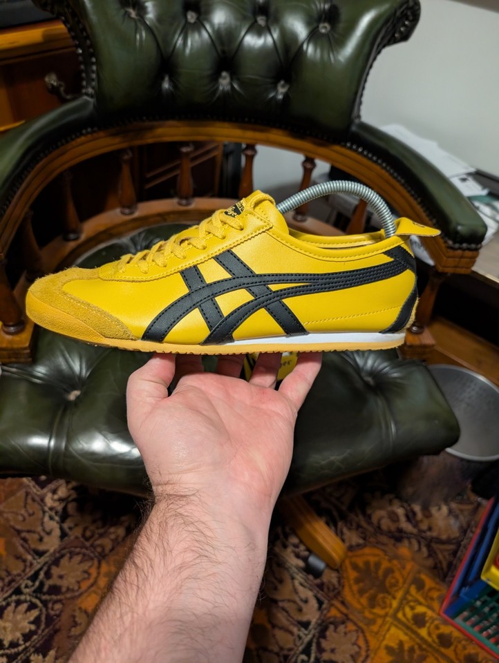 Onitsuka Tiger Mexico 66 mens Trainers Yellow Black kill bill iconic ...
