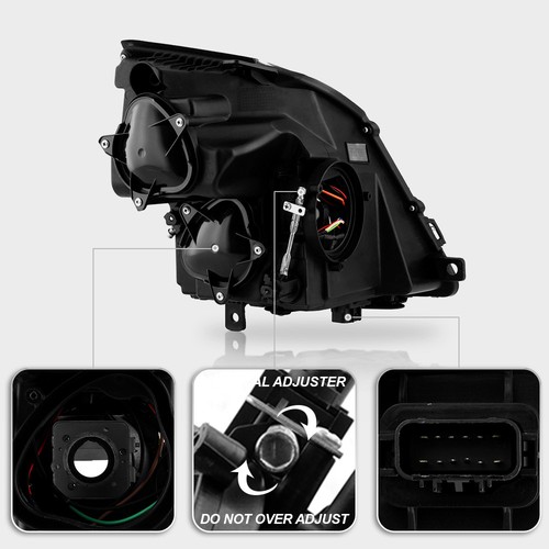 2008-2014 Cadillac CTS HID/Xenon w/AFS Black LED DRL Projector ...