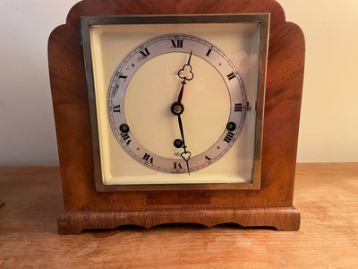 ELLIOTT MANTLE CLOCK ART DECO SHAPE PENDULUM MOVEMENT. | eBay UK