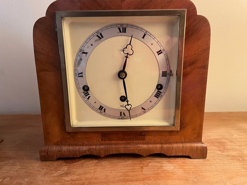 ELLIOTT MANTLE CLOCK ART DECO SHAPE PENDULUM MOVEMENT. | eBay UK