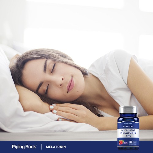 Melatonin 3mg | 180 Fast Dissolve Tablets | Non-GMO | By Piping Rock | eBay