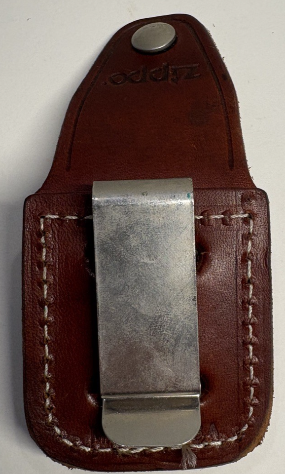 Zippo LPCB Brown Leather Pouch with Belt Clip – Genuine Zippo Lighter ...