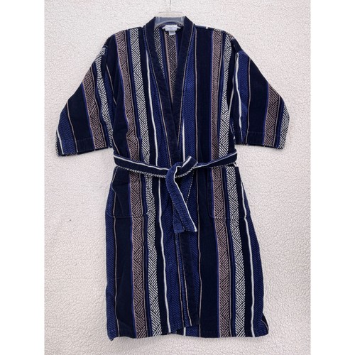 Christian Dior Robe de Chambre Vintage Striped Terry Cloth Bath Robe ...