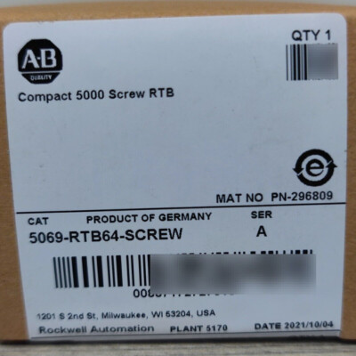 New Sealed AB 5069-RTB64-SCREW /A Compact 5000 Screw RTB US Free Tax | eBay