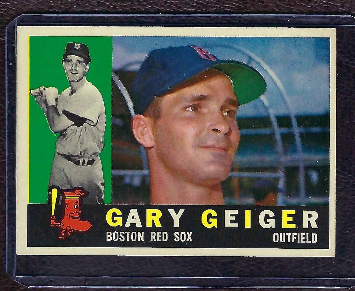 1960 Topps Baseball Card #184 Gary Geiger, Boston Red Sox, NM! | eBay