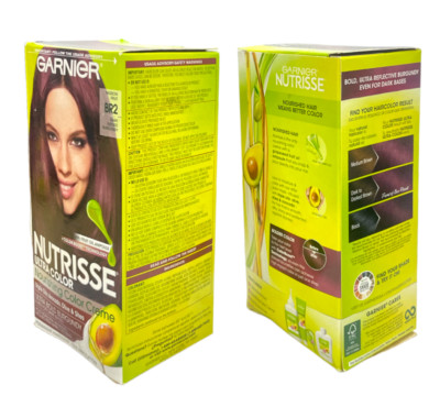 Garnier Nutrisse Ultra Color (BR2 Dark Intense Burgundy) Lot Of 2, New ...