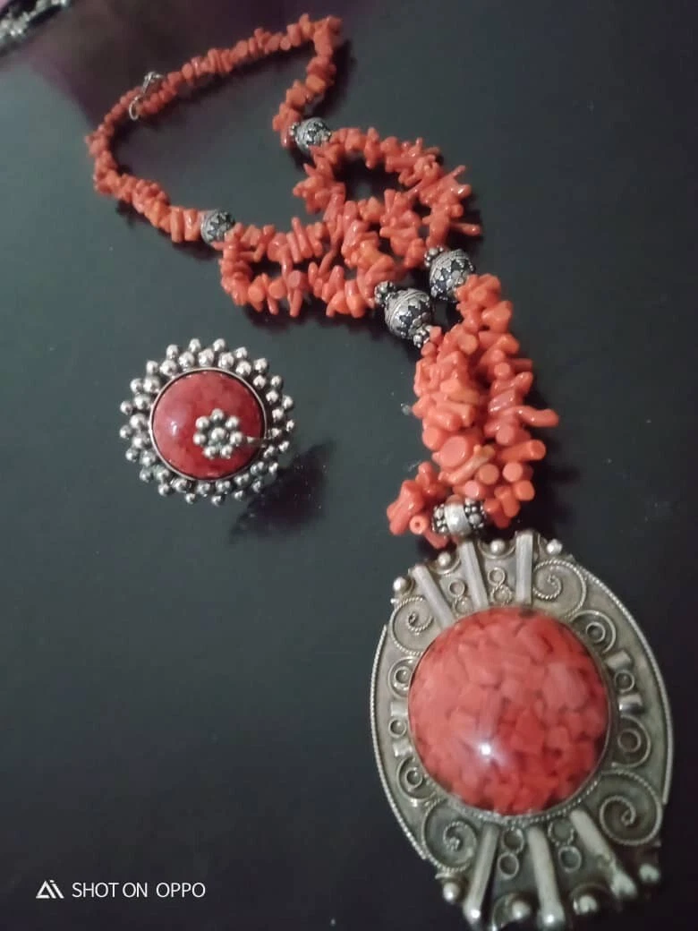 Coral Resin Jewelry