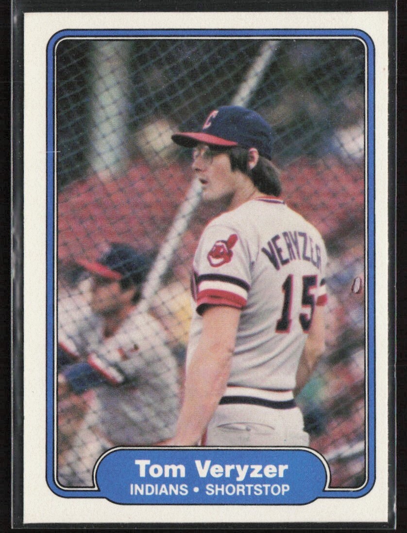 1982 Fleer #381 Tom Veryzer Cleveland Indians | eBay