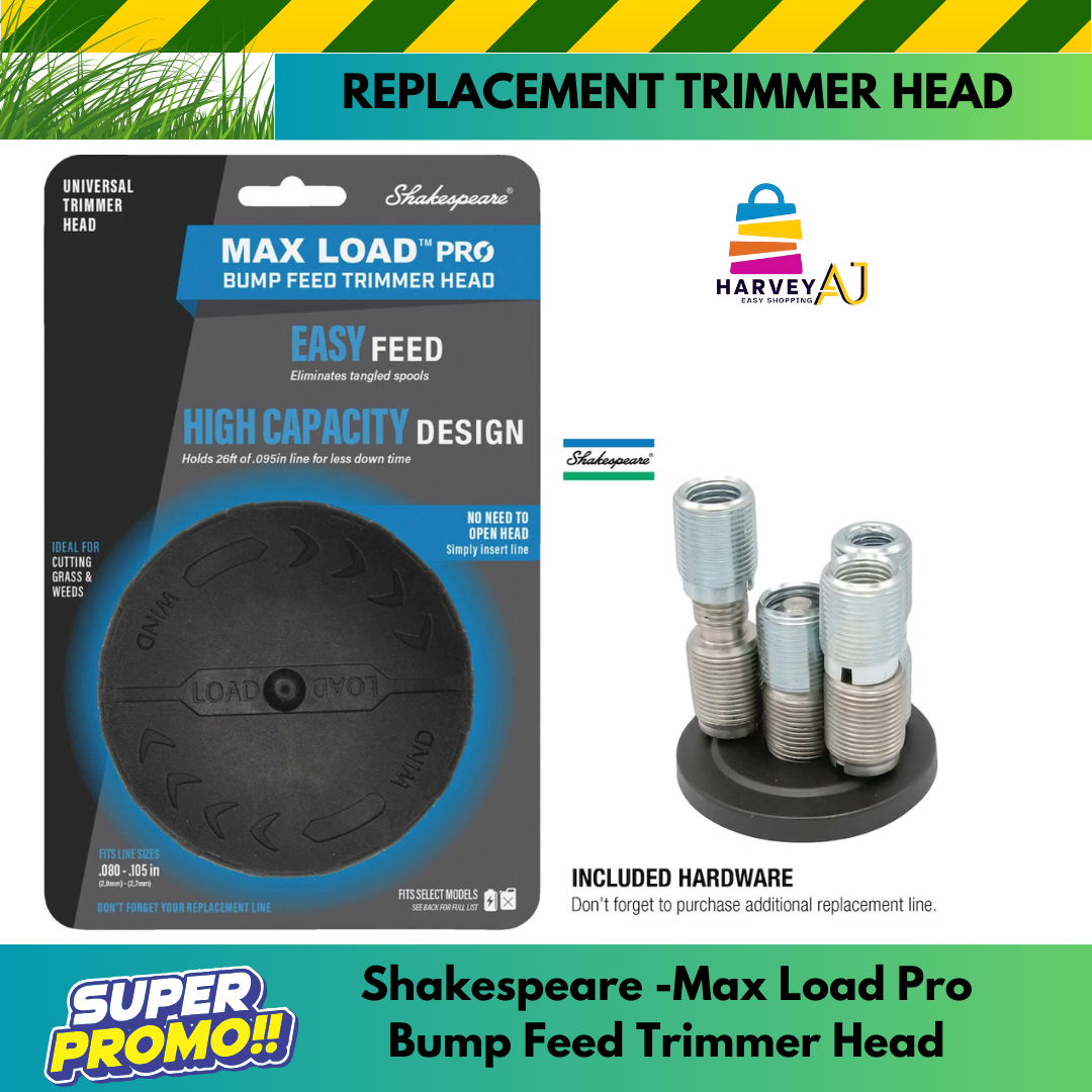 Shakespeare Max Load Pro Bump Feed Replacement Trimmer Head -Universal ...
