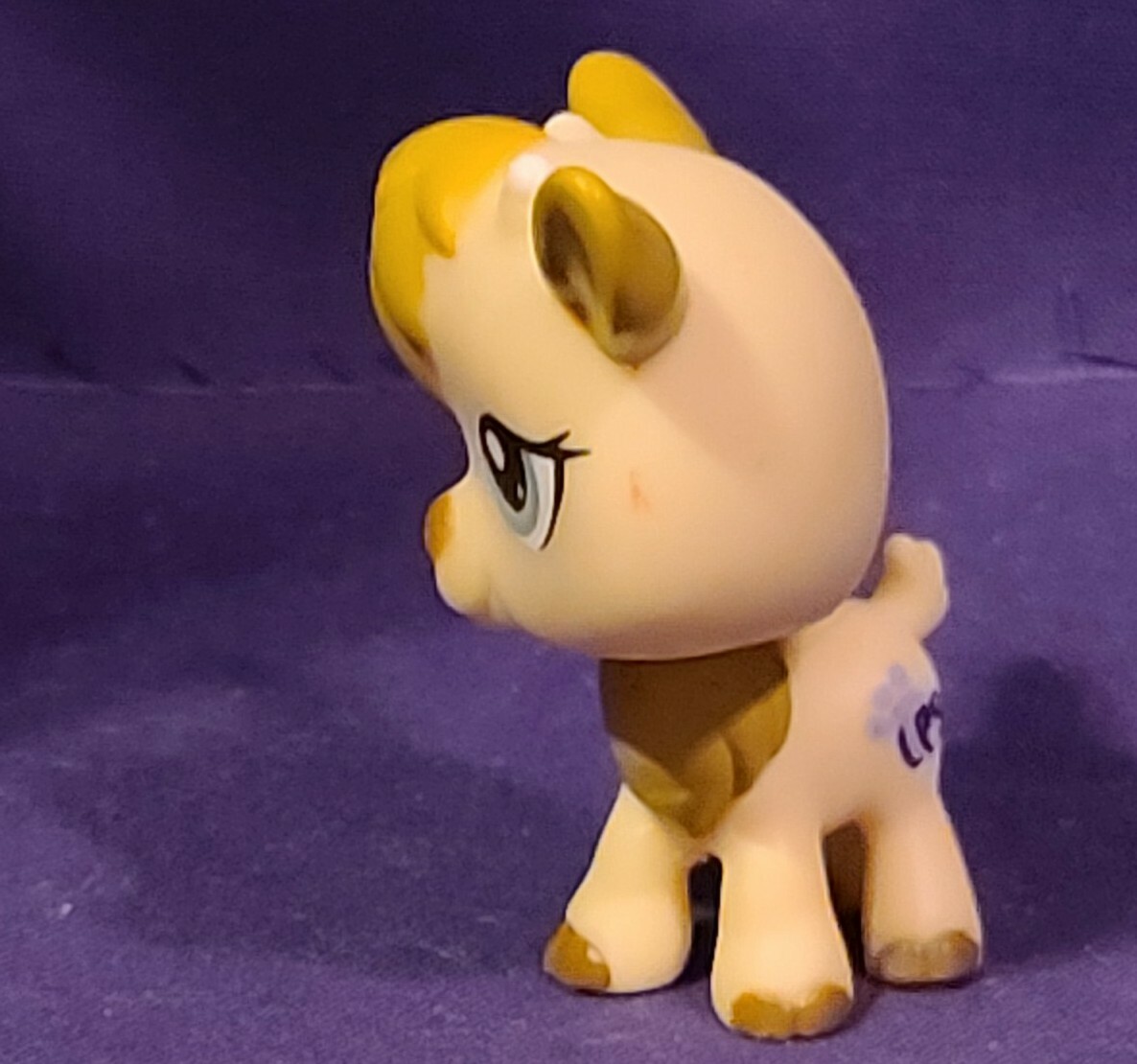 Littlest Pet Shop Authentic #1316 Tan Brown Billy Goat Teal Dot Eyes ...