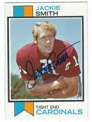 Autographed JACKIE SMITH St. Louis Cardinals 1973 Topps Card #514 w/COA ...