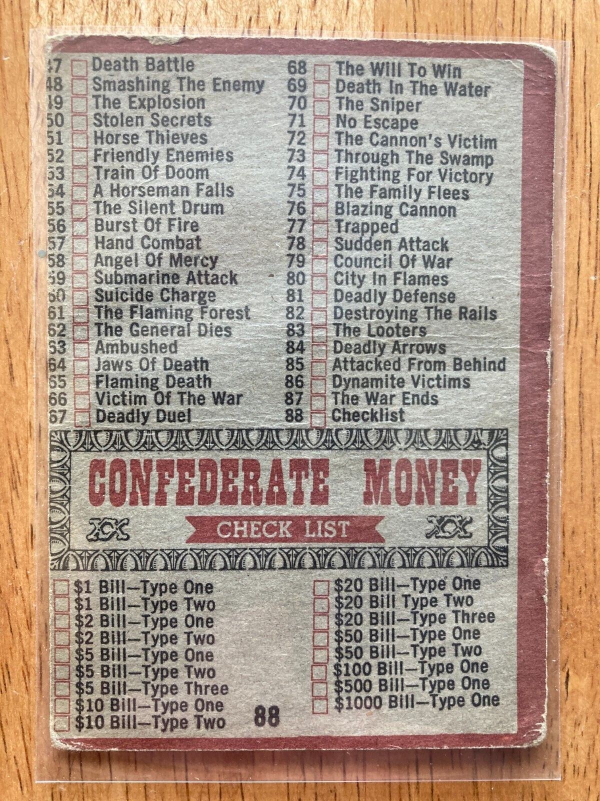 Civil War News Cards w. Unmarked Checklist Lot of 32 | eBay