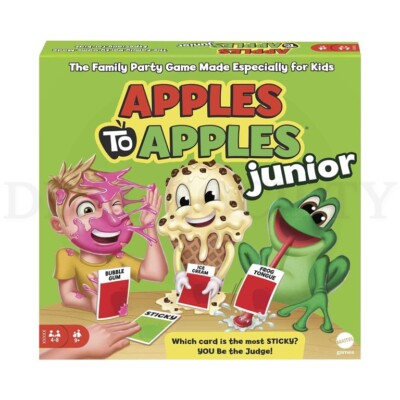 Mattel Games Apples to Apples Junior the Game of Crazy Comparisons ...