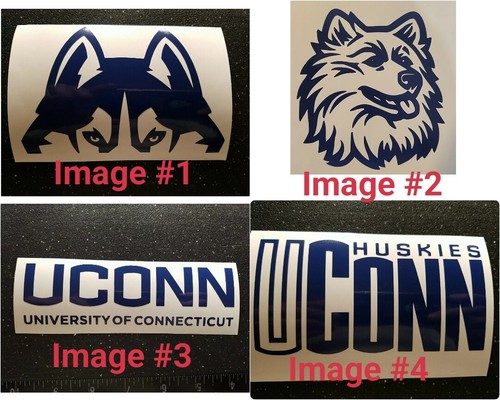 Uconn Connecticut Huskies Logo Vinyl Decal Windows Cars Trucks Laptops ...