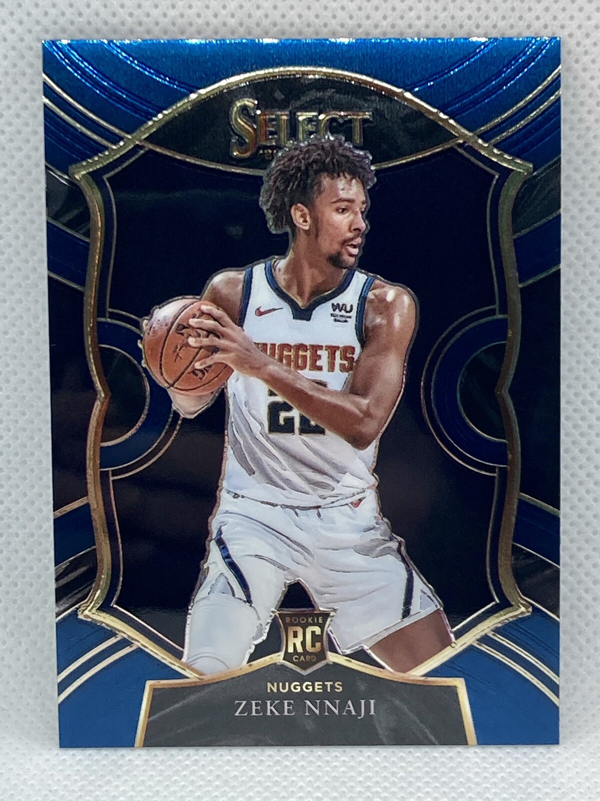 2020-21 Panini Select Retail Blue Prizm Zeke Nnaji Rookie Denver ...