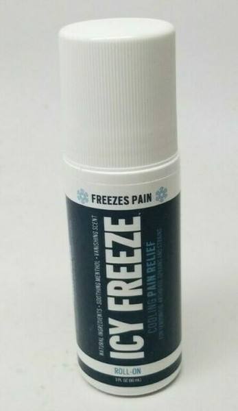 Icy Freeze Naturally Cool Pain Relief Cooling Menthol Roll on 3 Oz for ...