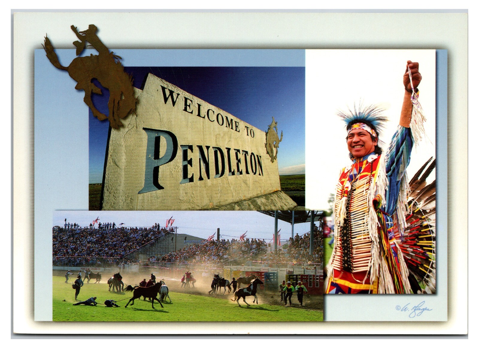 Vintage 1990s - Welcome To Pendleton, Oregon Postcard (UnPosted) | eBay