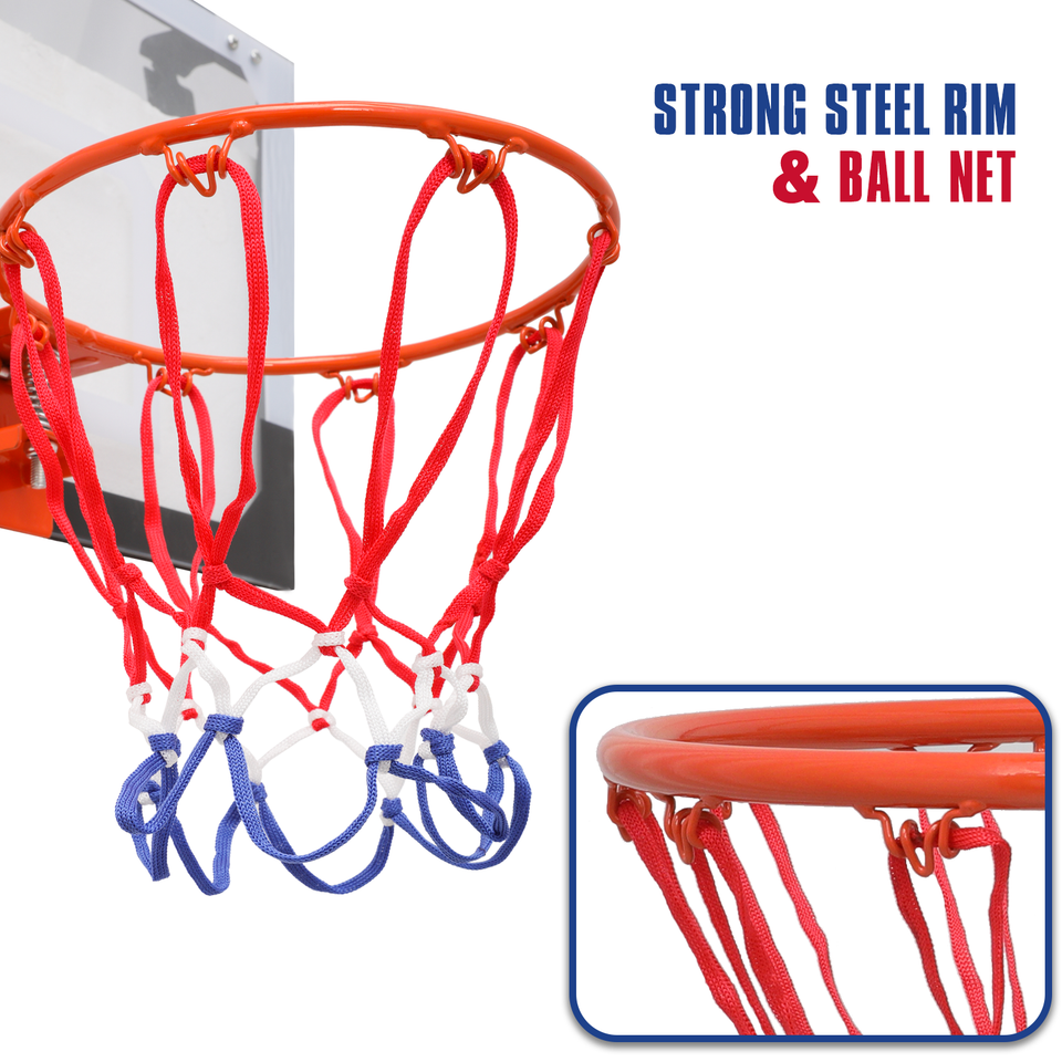 Mini Wall Mounted Basketball Hoop Over the Door Hanging Polyethylene ...