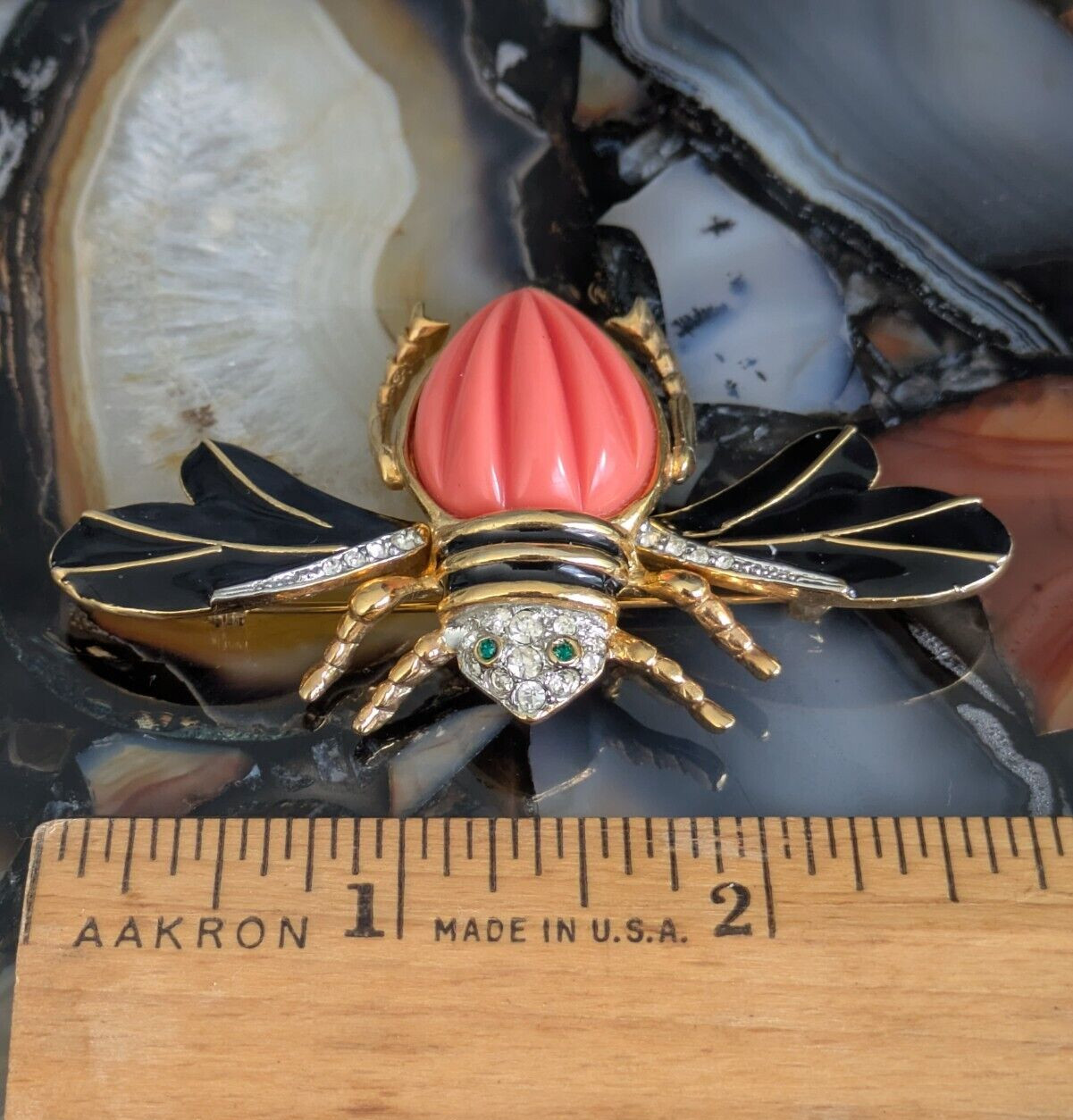 Vintage Gene Verri Verrecchia Gem Craft Insect Bug Be… - Gem
