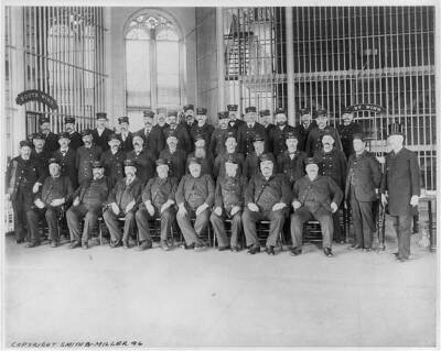 Guards in rotunda of Charlestown state prison,Charlestown,Boston,MA ...