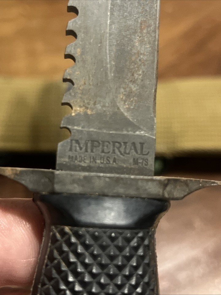IMPERIAL M7S survival military saw back knife with sheath | eBay