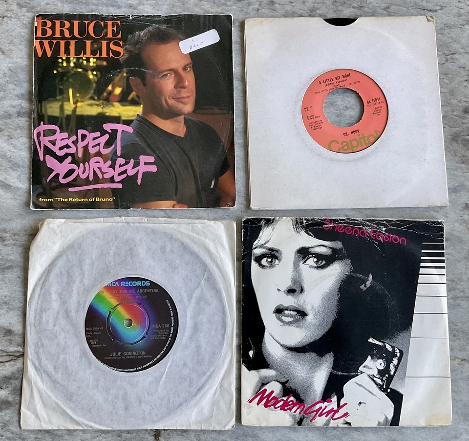 Job Lot, Record Collection 20 x 1970's/80's Pop/Rock & Chart Vinyl 45 ...