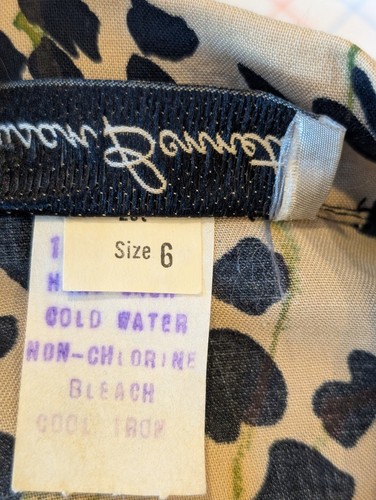 Vintage Susan Bennett Animal Print Double Breasted Dress Sz 6 | eBay