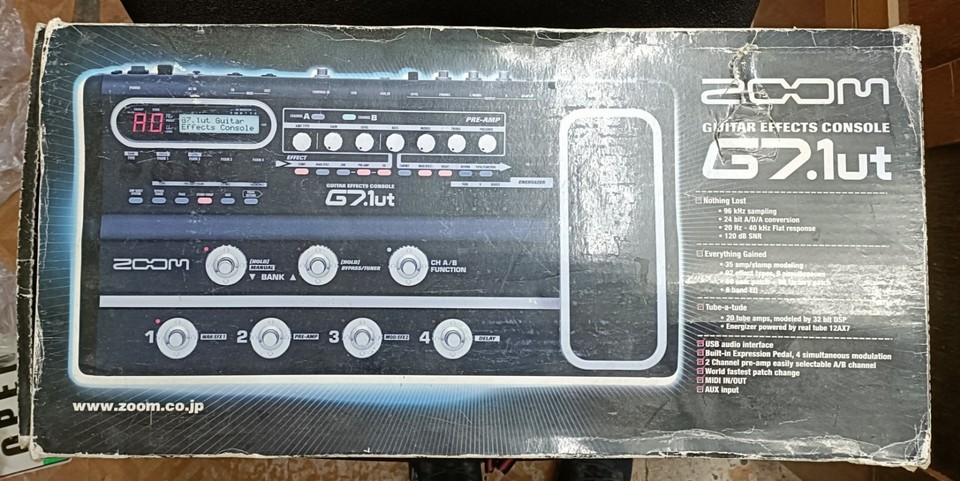 ZOOM G7.1UT ELECTRIC GUITAR MULTI EFFECTS UNIT WITH BOX & INSTRUCTIONS ...