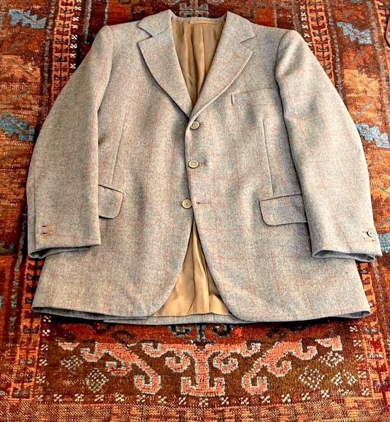 Vtg Bespoke GIEVES & HAWKES SAVILLE ROW 100% Wool Jacket Sz42R Sde Vnt ...