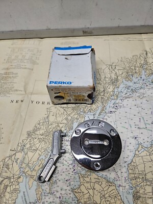 Perko 528 Gas Deck Pipe Chrome Plated Bronze w/Key 1 1/4" OEM | eBay