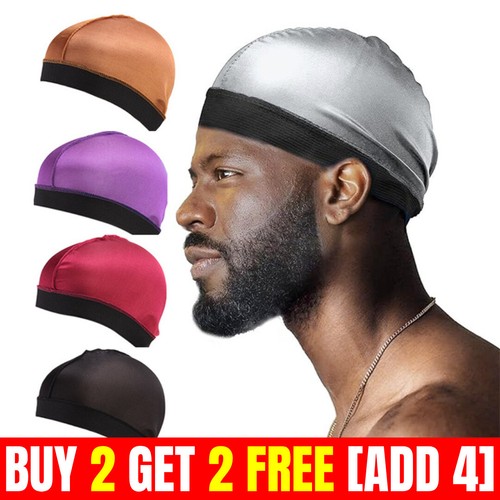 Elastic Men Durag Hats Breathable Multicolor Durag Cap Bonnet Wave Caps ...