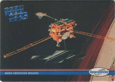 Mars Observer Mission - Apollo - 1991 SpaceShots Card #30 Moon Mars ...