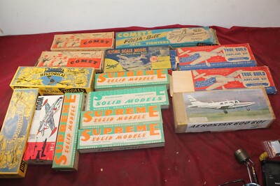 15 RARE VINTAGE SOLID WOOD MODEL AIRPLANE KITS LOT COLLECTION | eBay