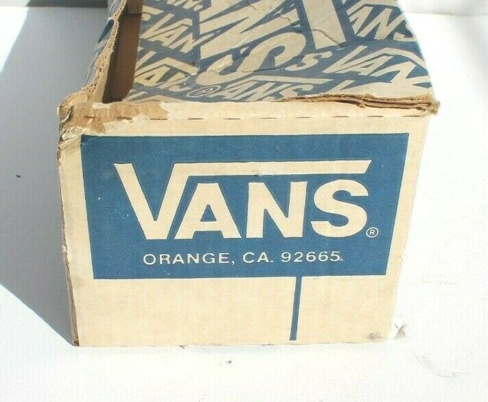 Vintage Vans Orange CA Size 7 Empty Shoe Box | eBay