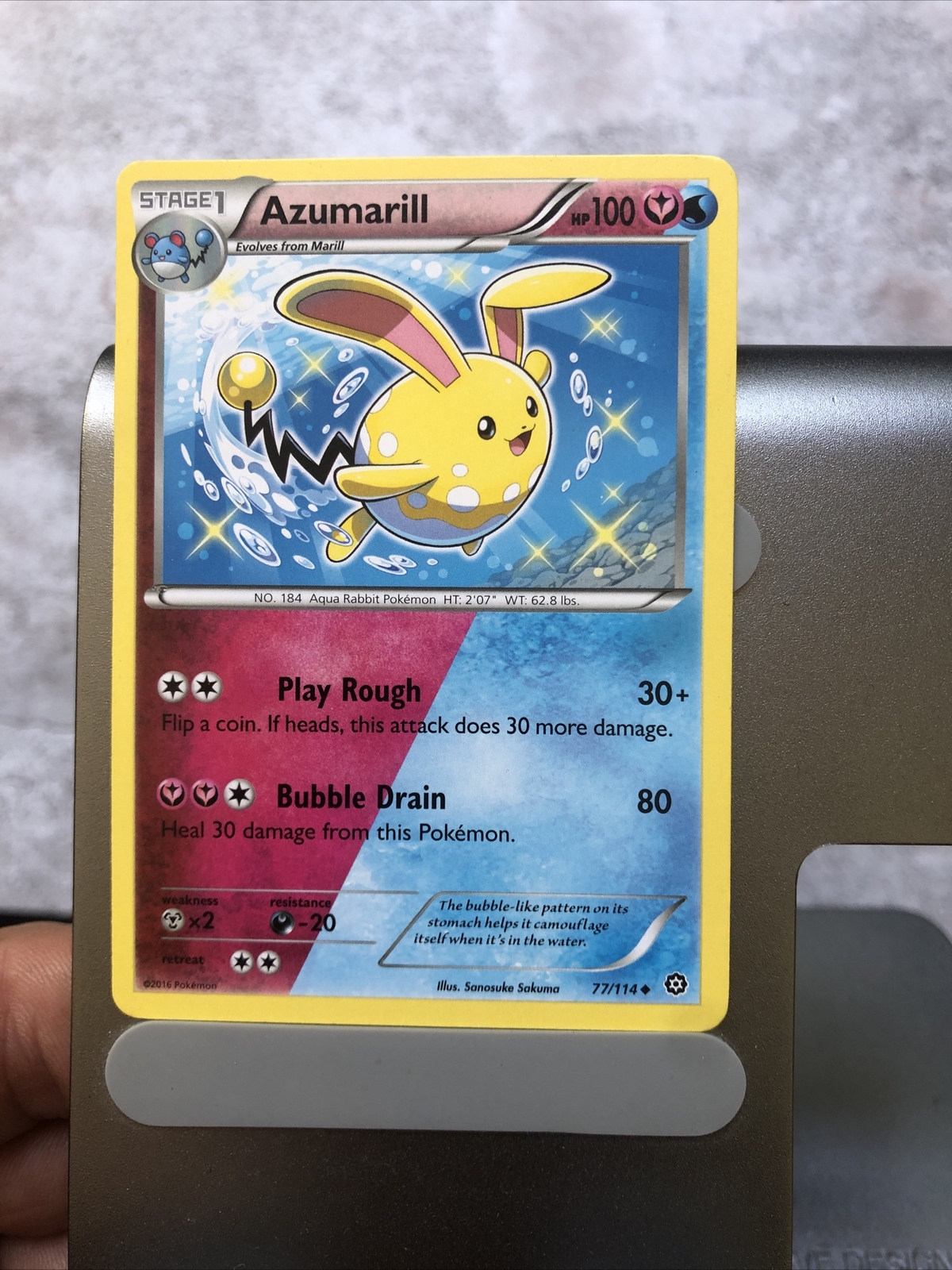 Pokémon TCG Azumarill Steam Siege 77/114 Regular Uncommon | eBay