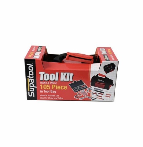 Supatool 105 Piece Tool Bag Kit, 39 1/4" Socket Set with Separate Case ...